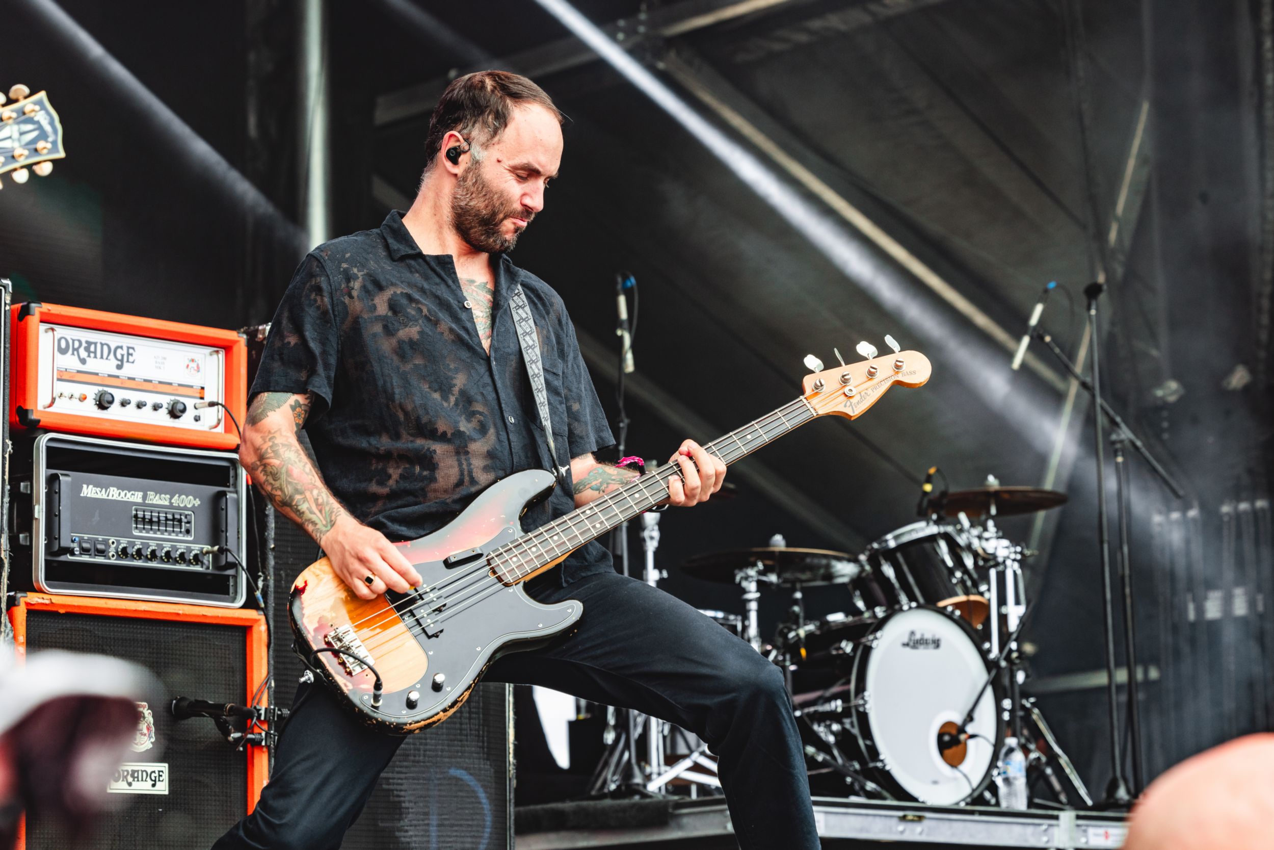 Belgian rockers Brutus performs on the Decibel Stage at Louder Than ...